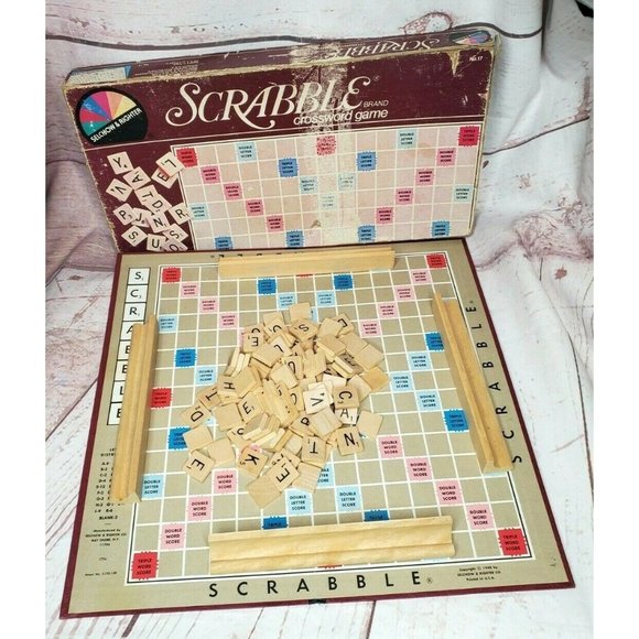Scrabble | Games | Vintage 948 Scrabble Board Game Selchow Righter ...